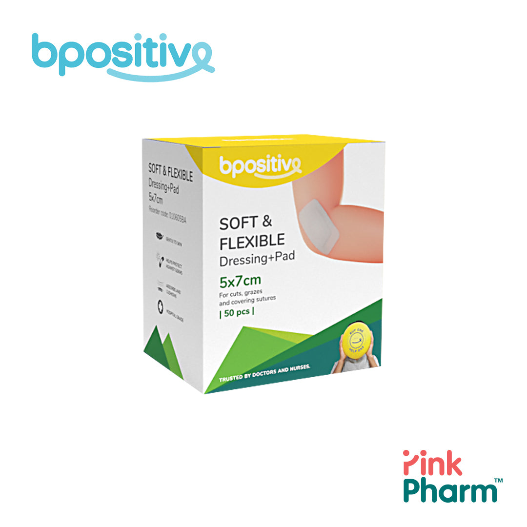 BPositive Soft & Flexible Dressing + Pad (5 x 7cm) — PinkPharm