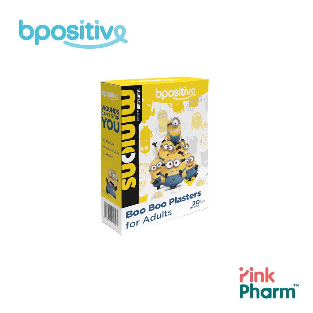 Bpositive Boo Boo Plaster Strips for Adults - Box of 20s — PinkPharm