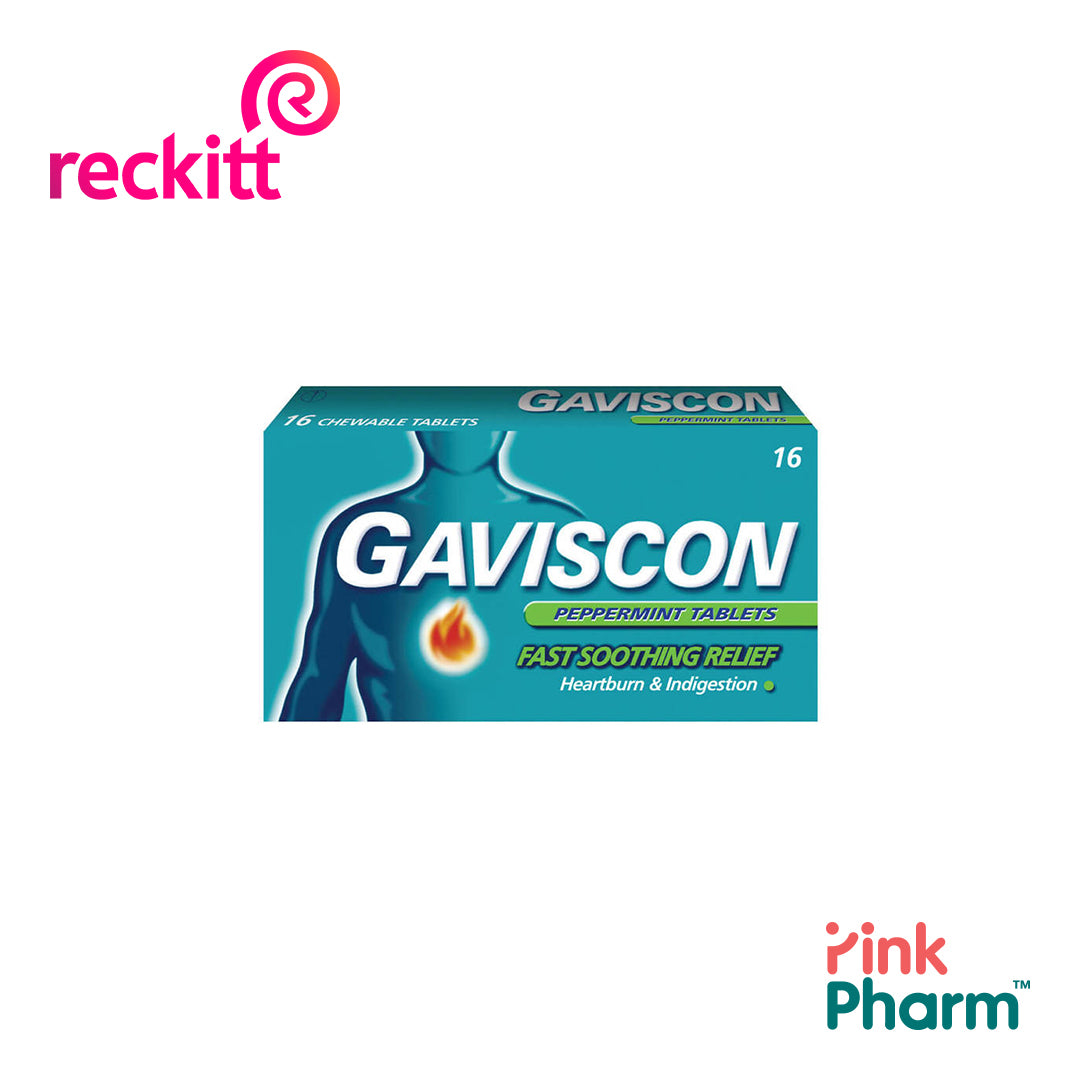 Gaviscon Peppermint Tablets, 16s — PinkPharm