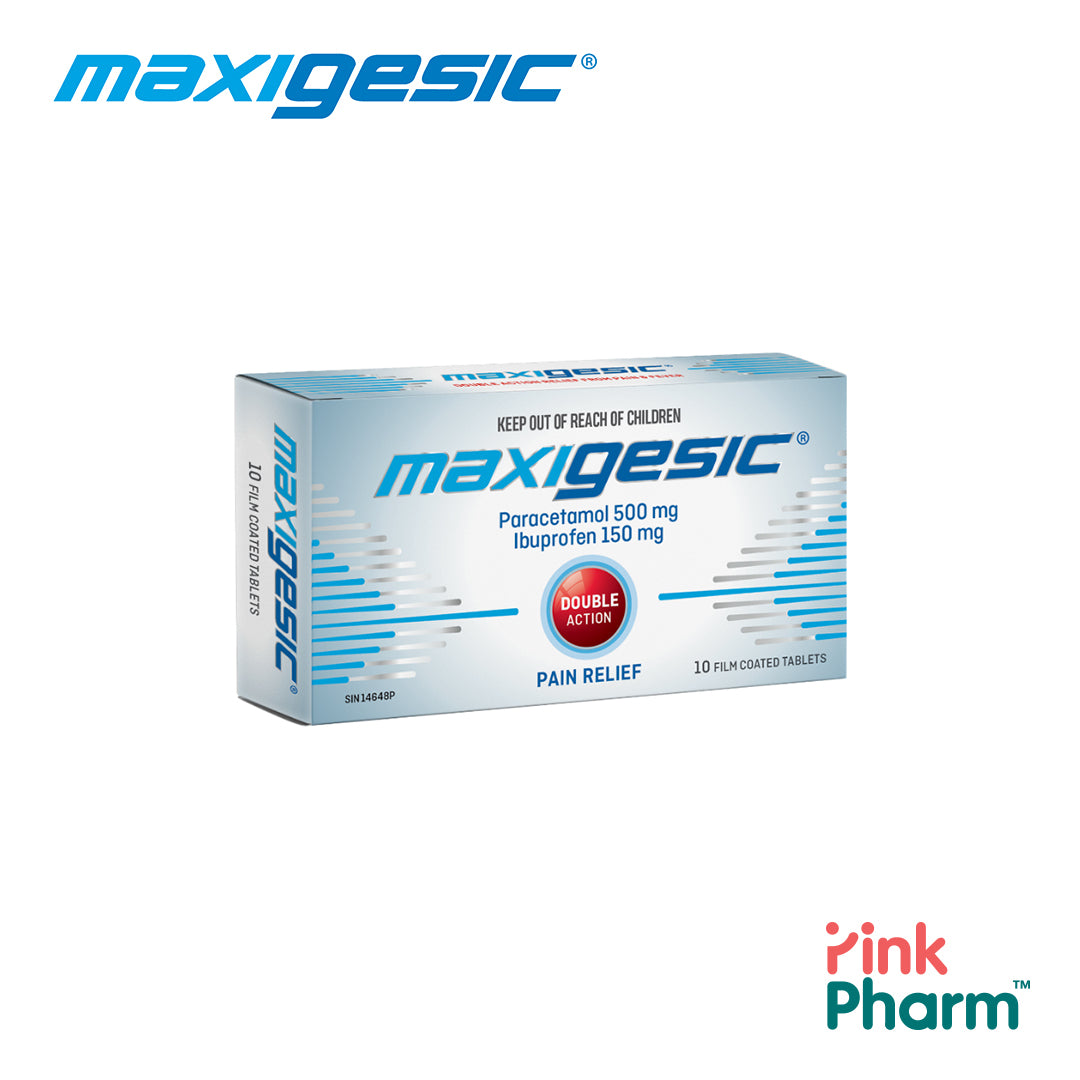 MAXIGESIC® Double Action Pain & Fever Relief Film Coat Tablets 10s / 2 ...