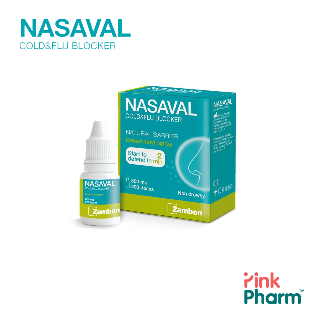 Nasaval Cold And Flu Blocker Powder Nasal Spray 800 Mg, 200 Doses ...